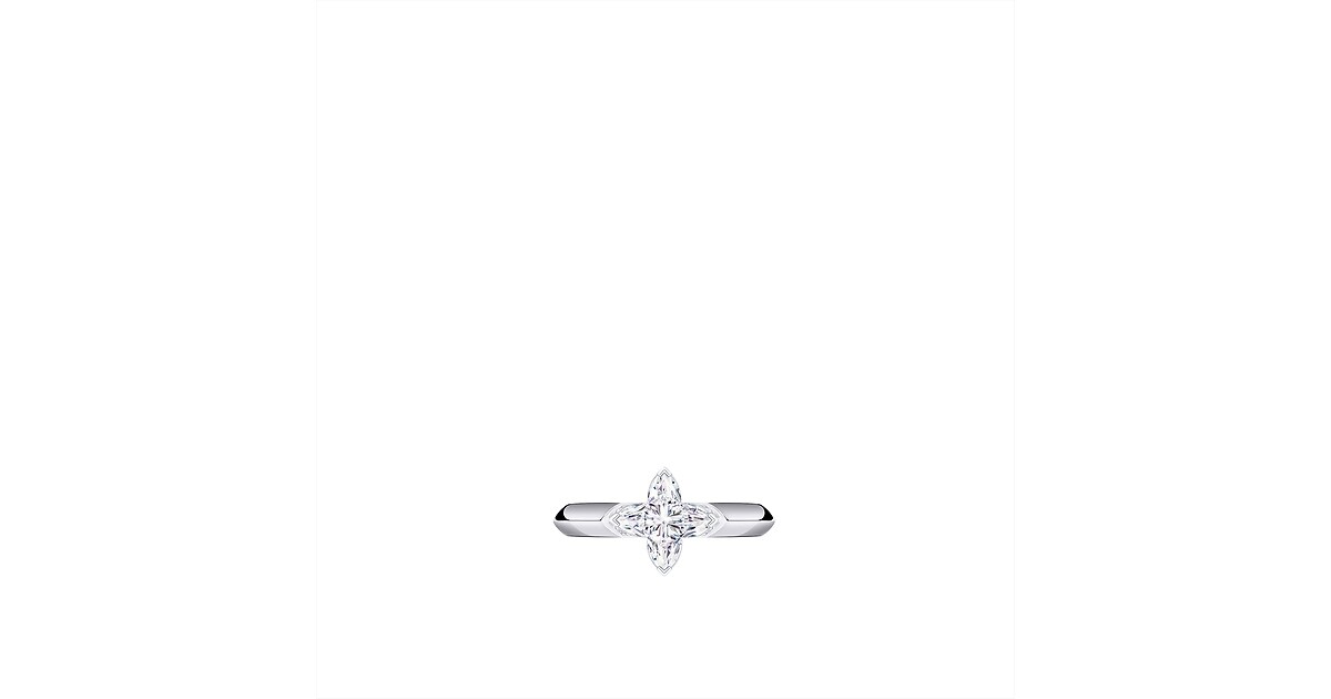 LV Diamonds Solitär-Ring, LV Monogram Sternschliff - Kollektionen ...
