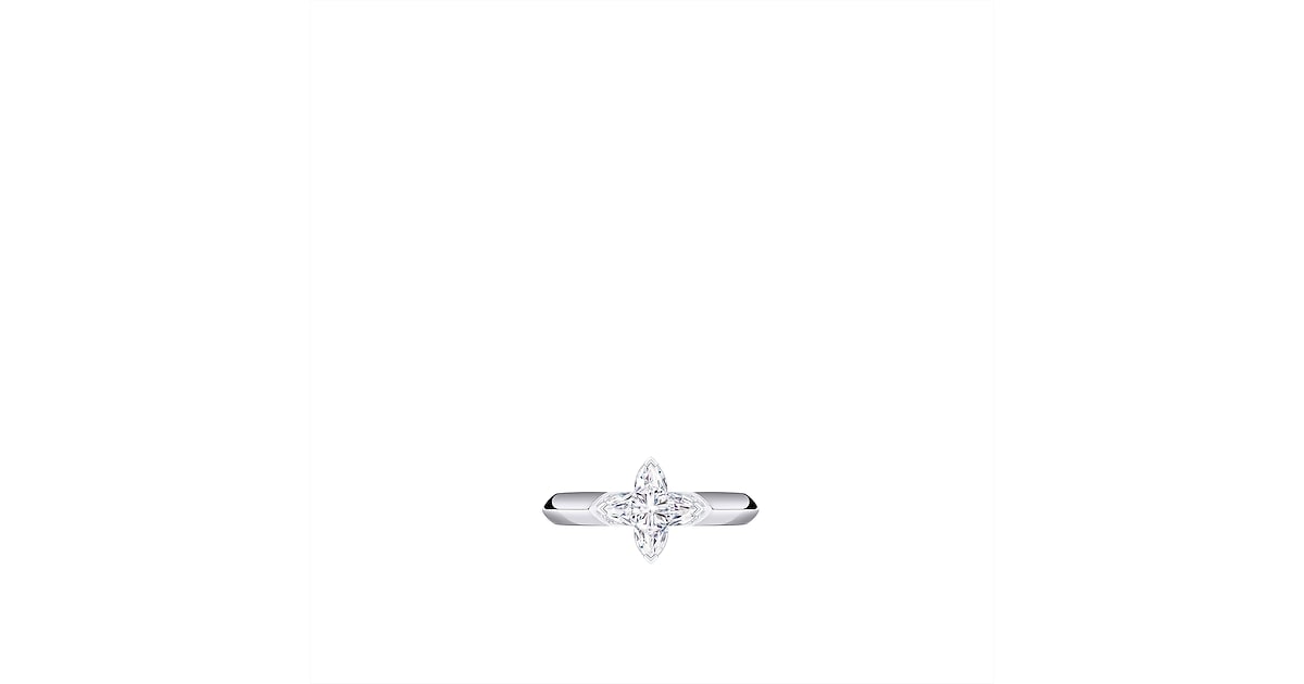 LV Diamonds Solitär-Ring, LV Monogram Sternschliff - Kollektionen ...