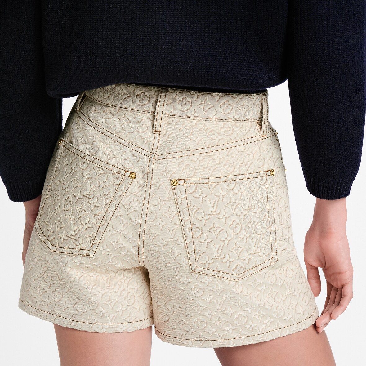 Denim-Shorts mit 3D Monogram-Motiv - Ready to Wear 1AJH52 | LOUIS VUITTON