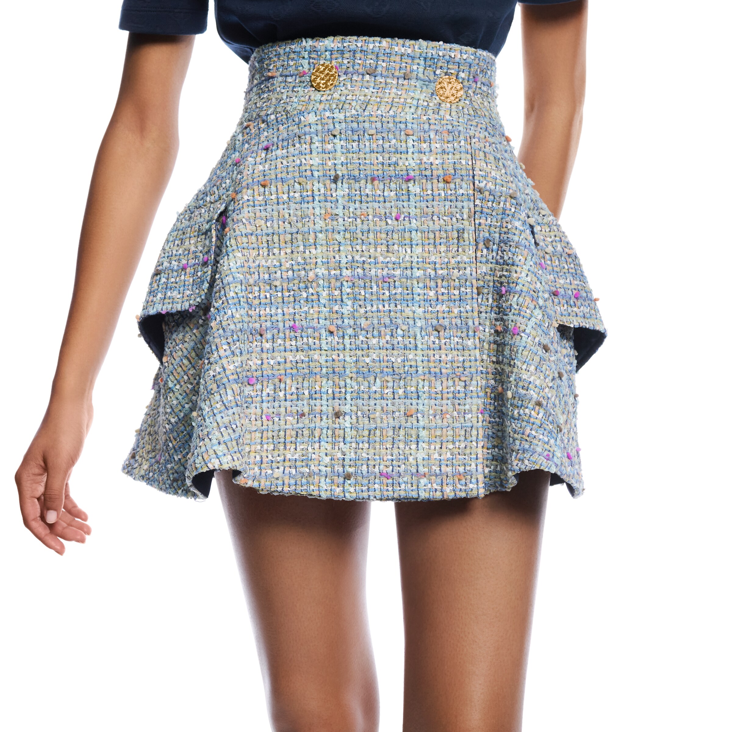 Minirock aus Tweed mit Wickeldesign - Ready to Wear 1AGPK6 | LOUIS VUITTON