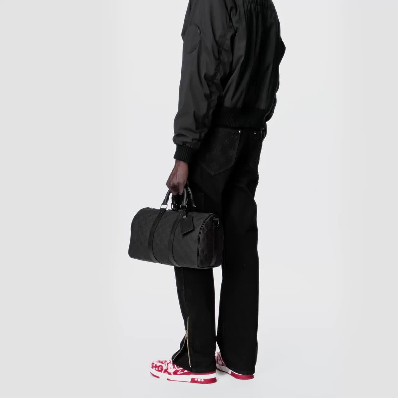Keepall 35 mit Schulterriemen Monogram Canvas & Taurillon Leder ...